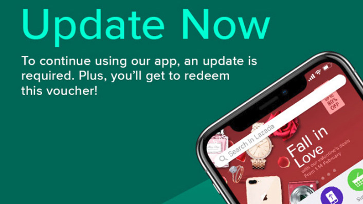 Dah Update Lazada App? Ada diskaun 15%