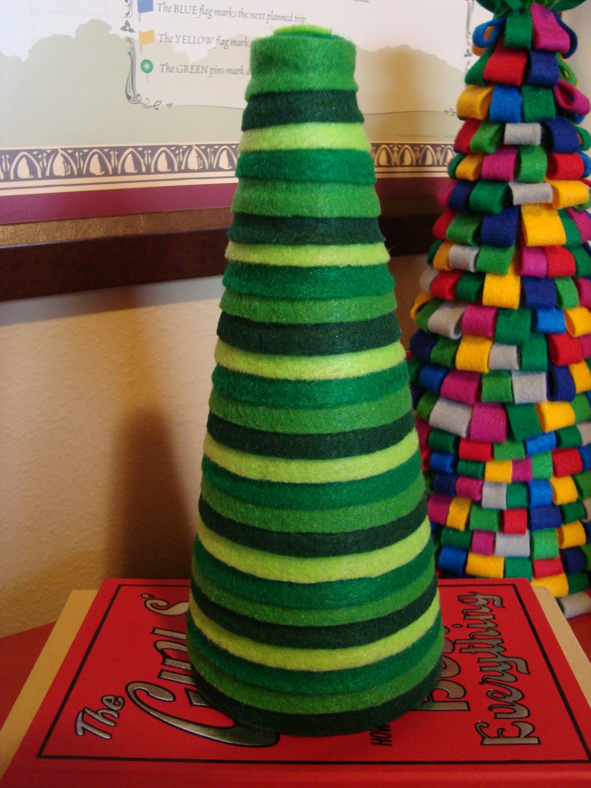 Inspired Whims: Homemade Felt Christmas Trees