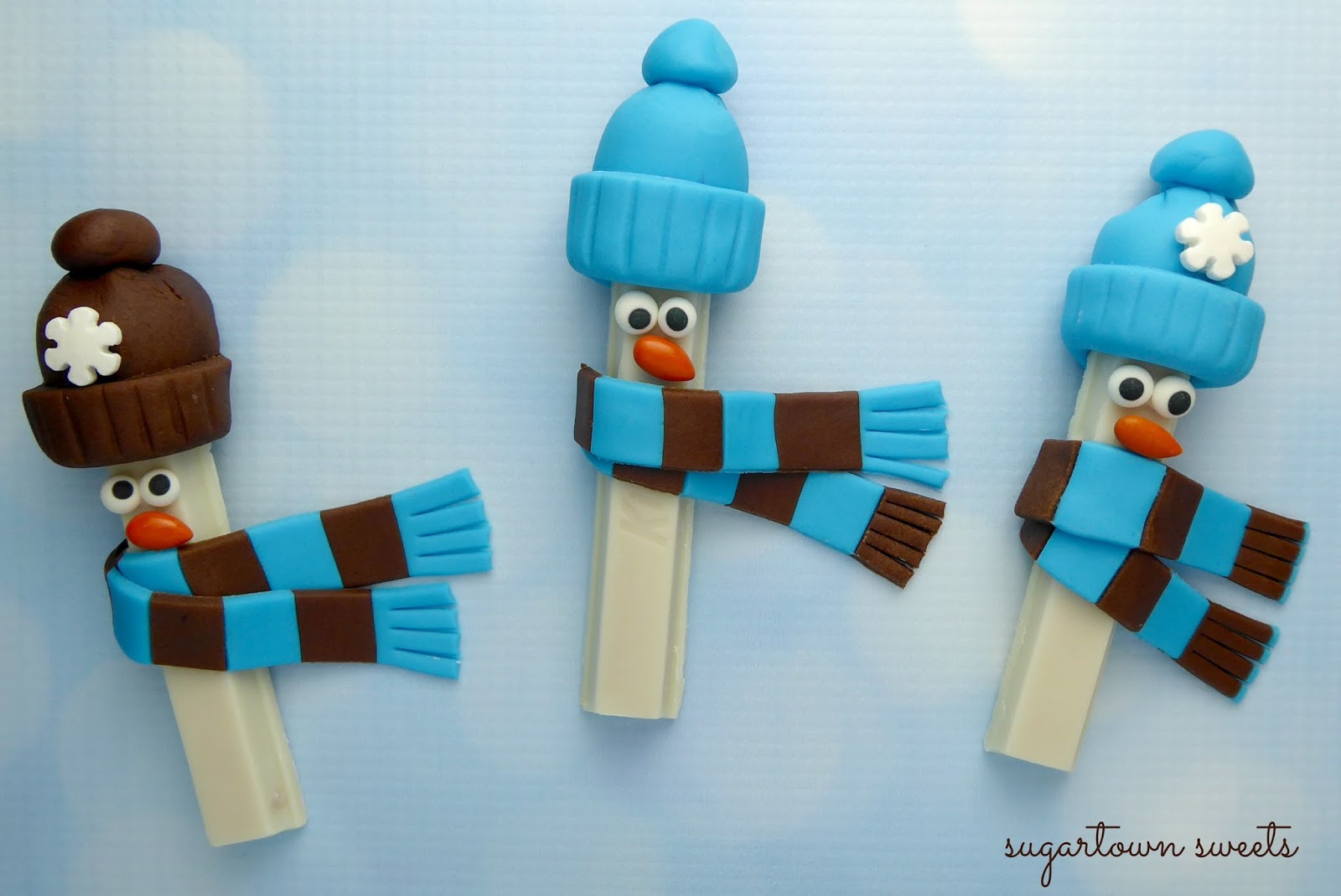 Sugartown Sweets: Kit Kat Snowman Craft