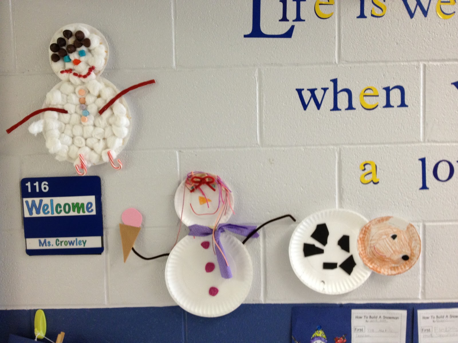 Ms. Crowley's Class: Our Snowmen Family Projects!