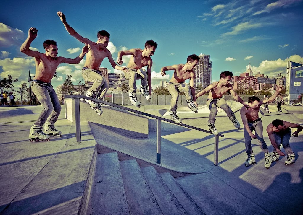 Skateboard tricks and sequence shots - Giggling the Google