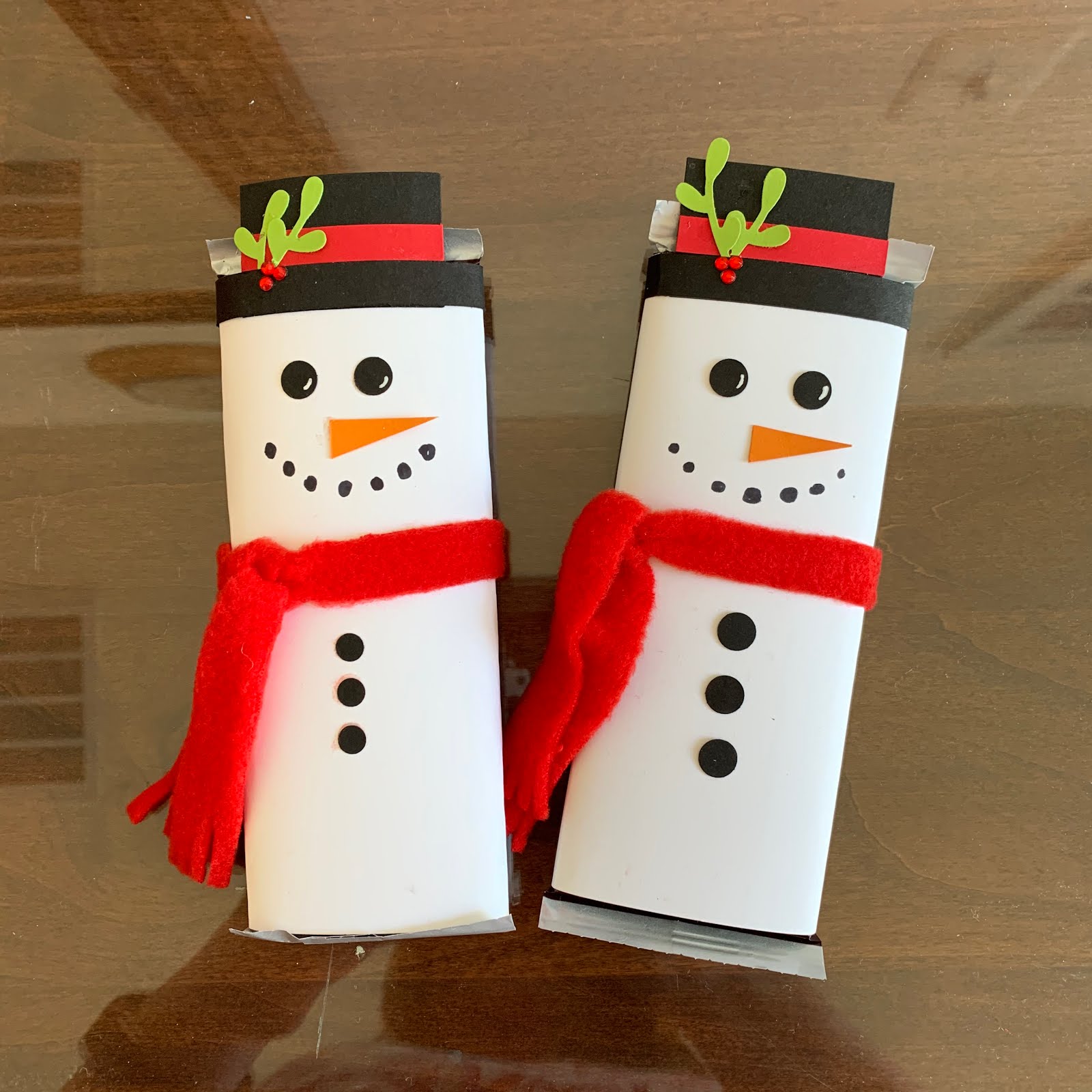 Stamp with Marsha: Snowman Hershey Bar Wrap