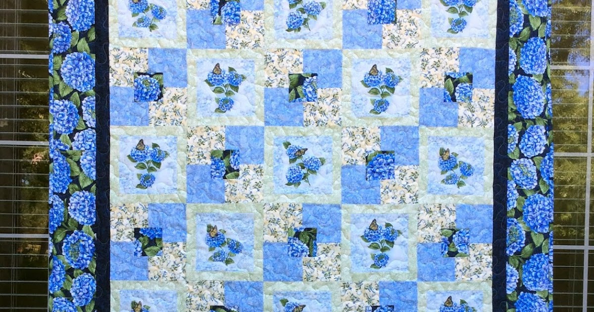 The Fleming's Nine: Hydrangea Quilt
