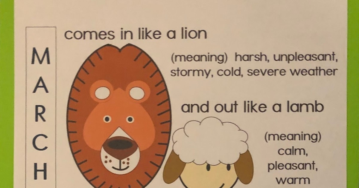 Reading2success: March - Introduction to Similies and a Calendar - In ...