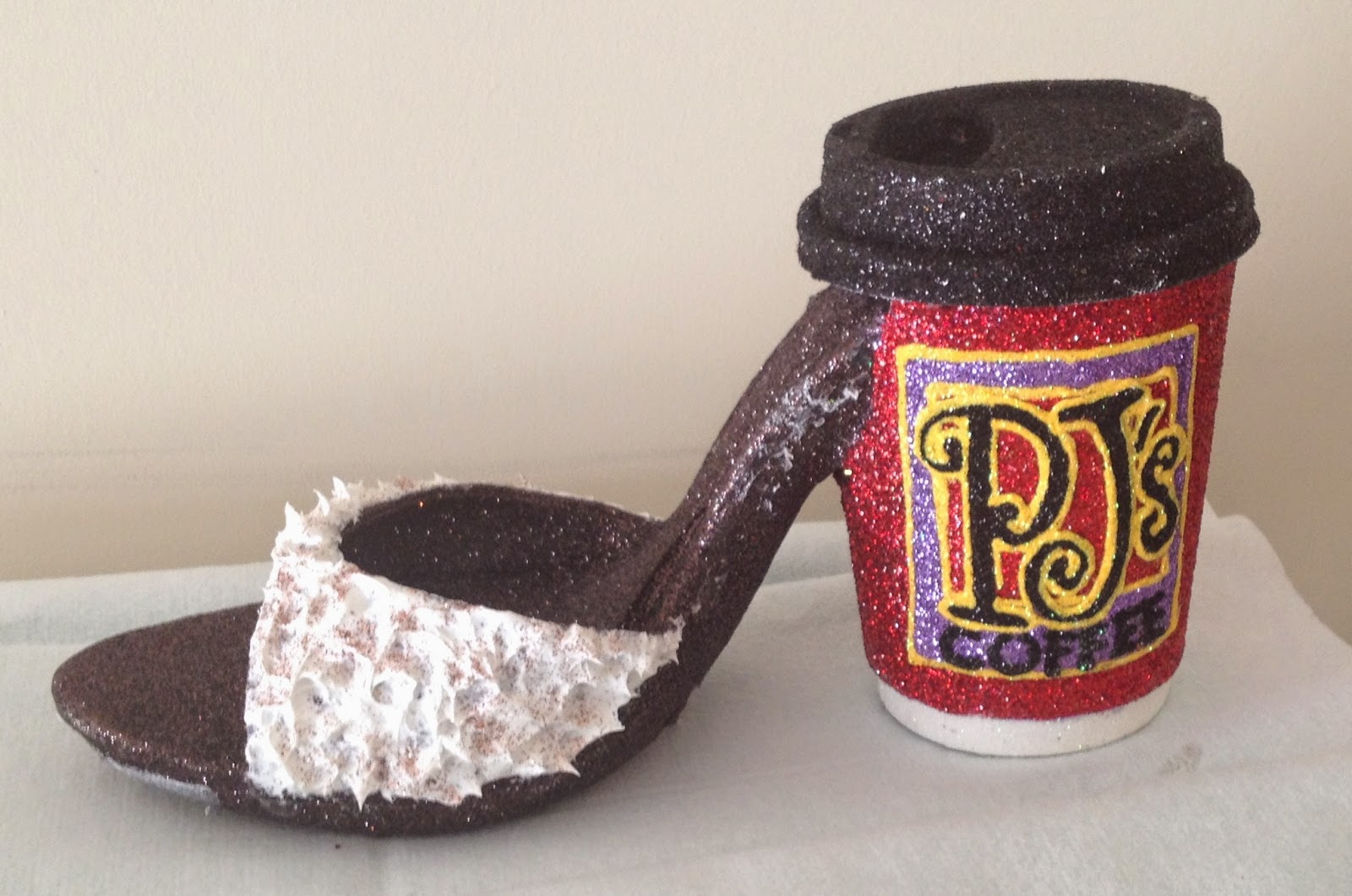 Confessions of a glitter addict: PJ's Coffee Shoe