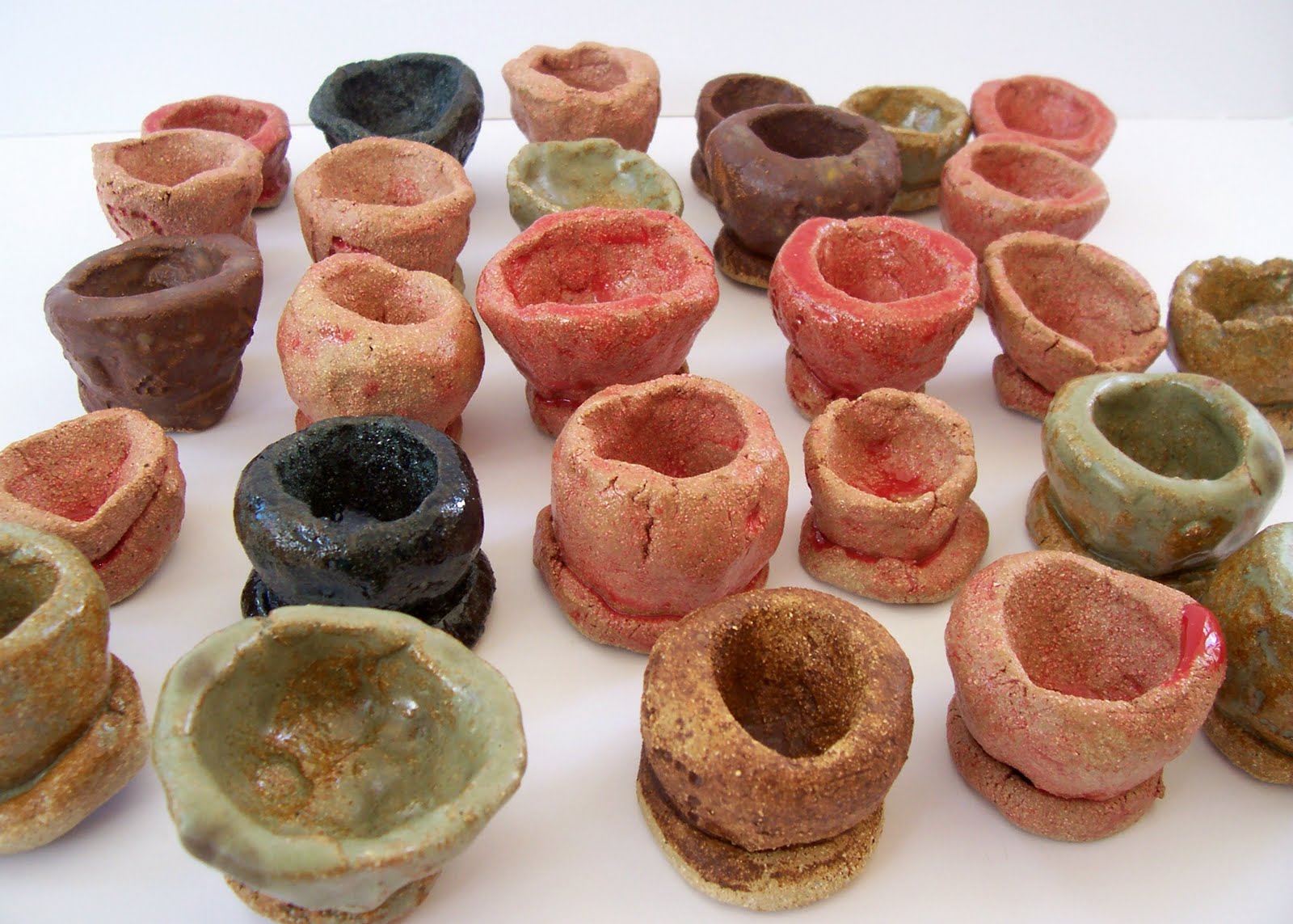 Little Brick House Clayworks: Egg pots ready ~ finally!!!