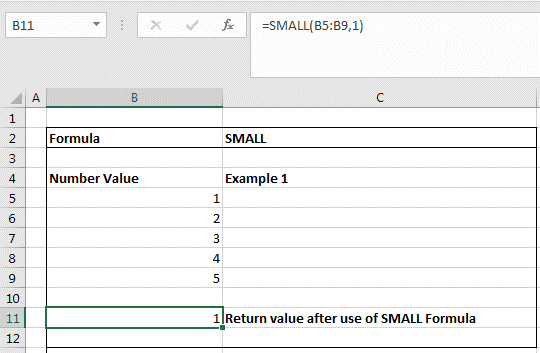 Free Advanced Excel Course Online: How to get smallest number or value ...