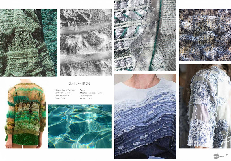 TRENDS // SPIN EXPO - YARN COLLECTIONS - DISTORTION . SS 2018 | FASHION ...