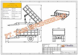 KAROSERI SCISSOR LIFT DUMP TRAILER | TASS ENGINEERING PT | KAROSERI ...