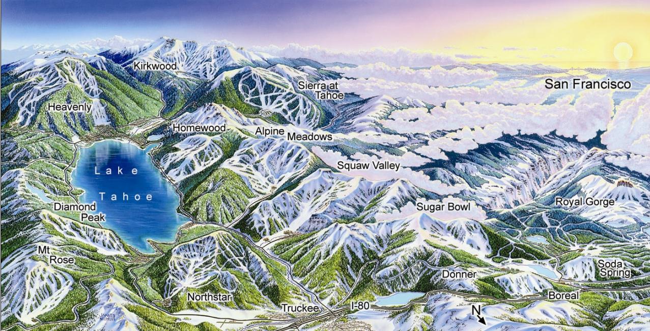 Online Maps: Lake Tahoe Maps