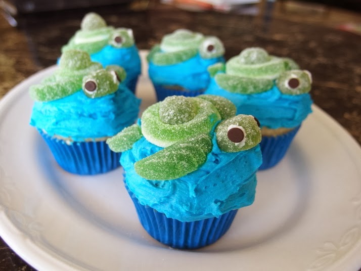 How adorable - TURTLE CUPCAKES.... | Turtle birthday cake, Turtle ...