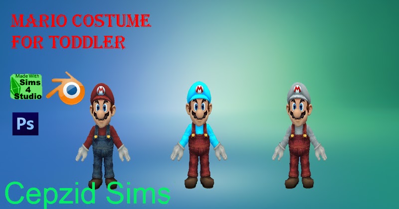 Sims 4 CC's - The Best: Mario Costume for Toddler by Cepzid