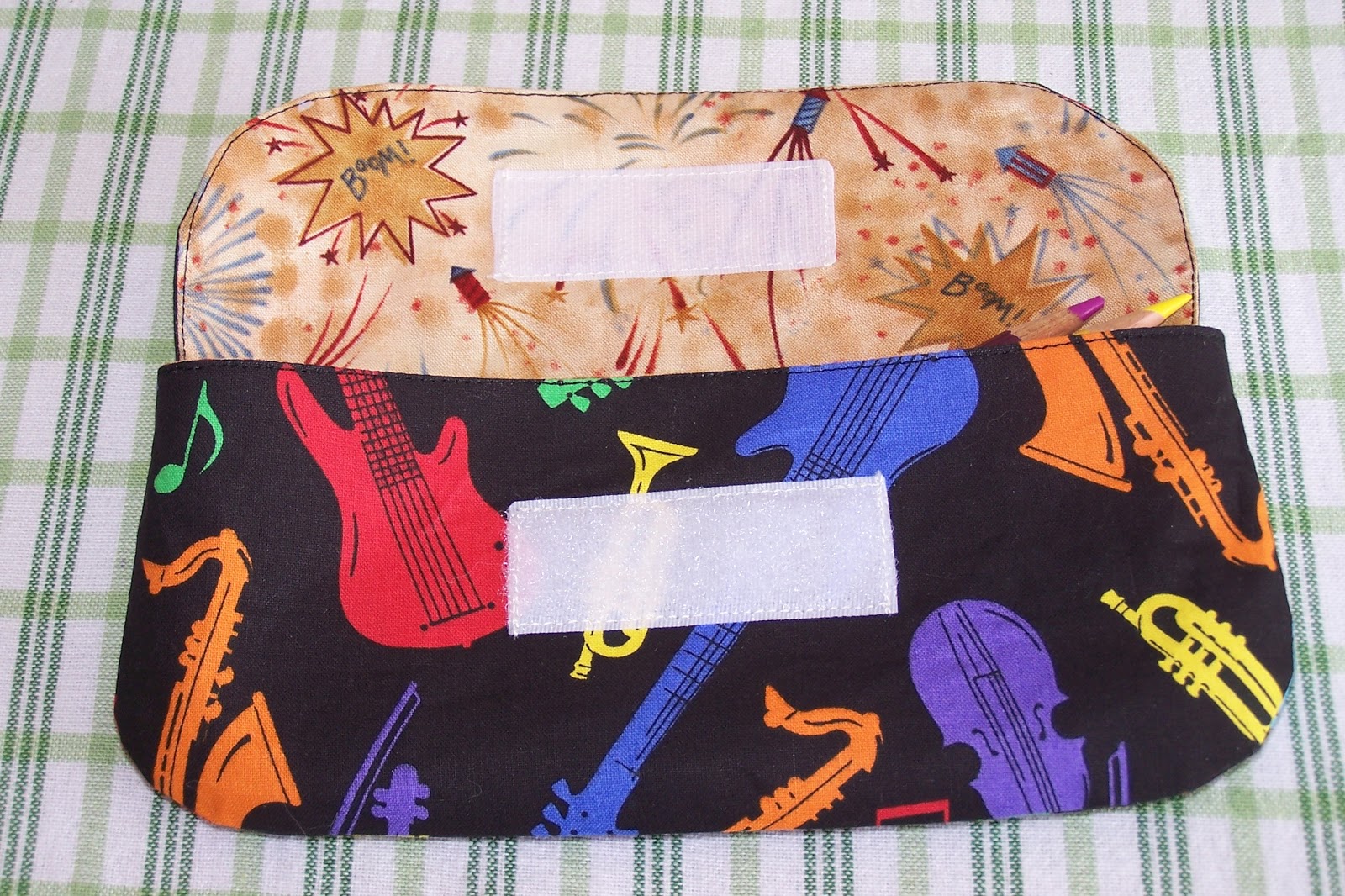 Lizzie's Arty Crafty 'n Dolls: Musical Instruments Fabric Pencil Case ...