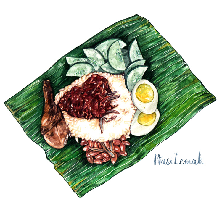 Hsieying's blog: Watercolour Food Illustrations - Malaysian delights!