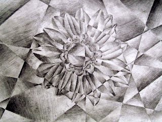 Ms. Hsieh 's Clarke Art Room- 8th Grade: Shattered Value Drawings