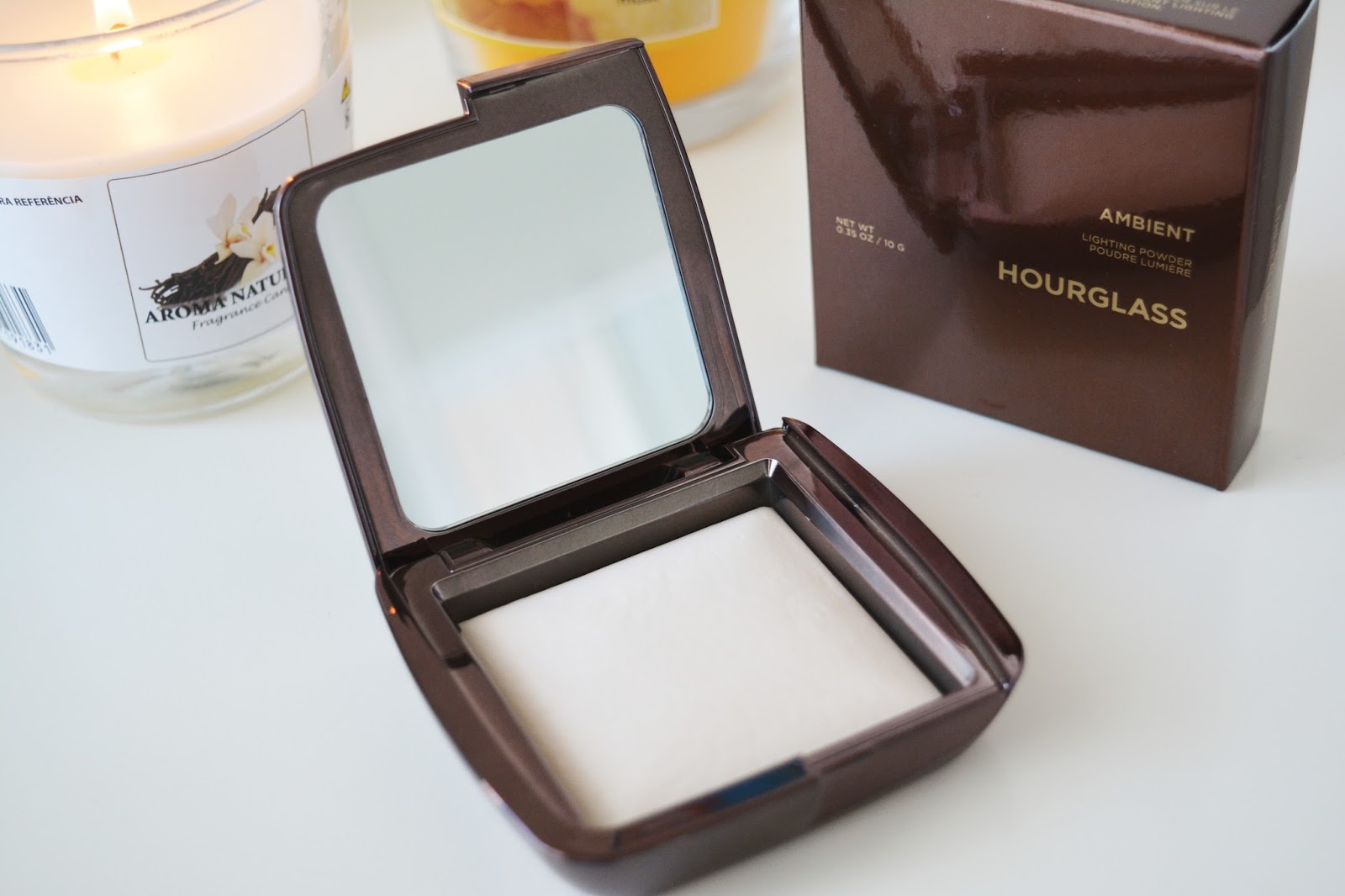 Hourglass Ambient Lighting Powder - Ethereal Light - Review - Pink ...