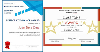 Free EDITABLE Award Templates (editable content) - DepedClick