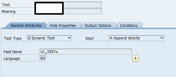 SAP ABAP Central: Text Types used in Smartforms