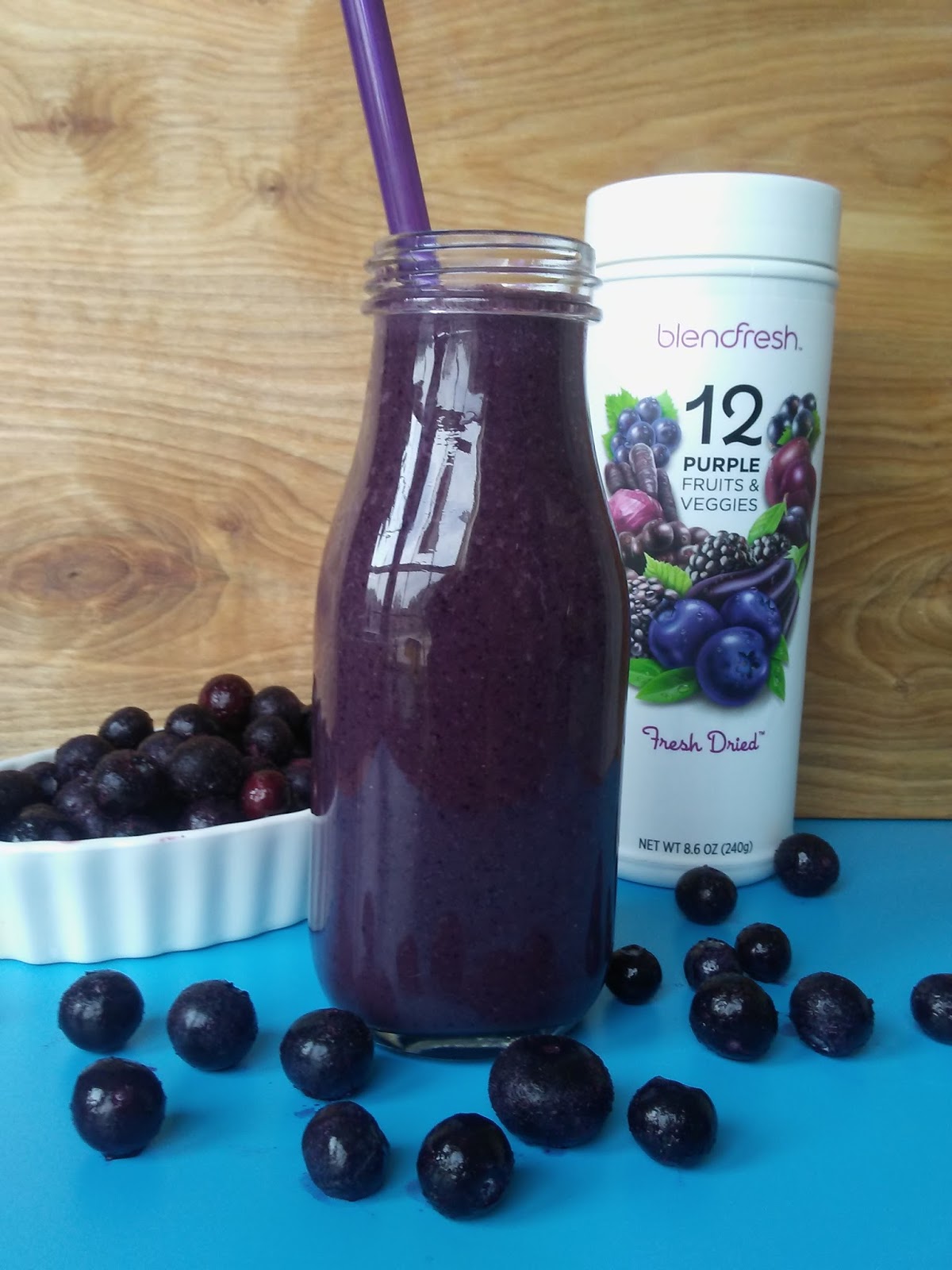 Combine all ingredients in a blender and process for a minute. Pour ...