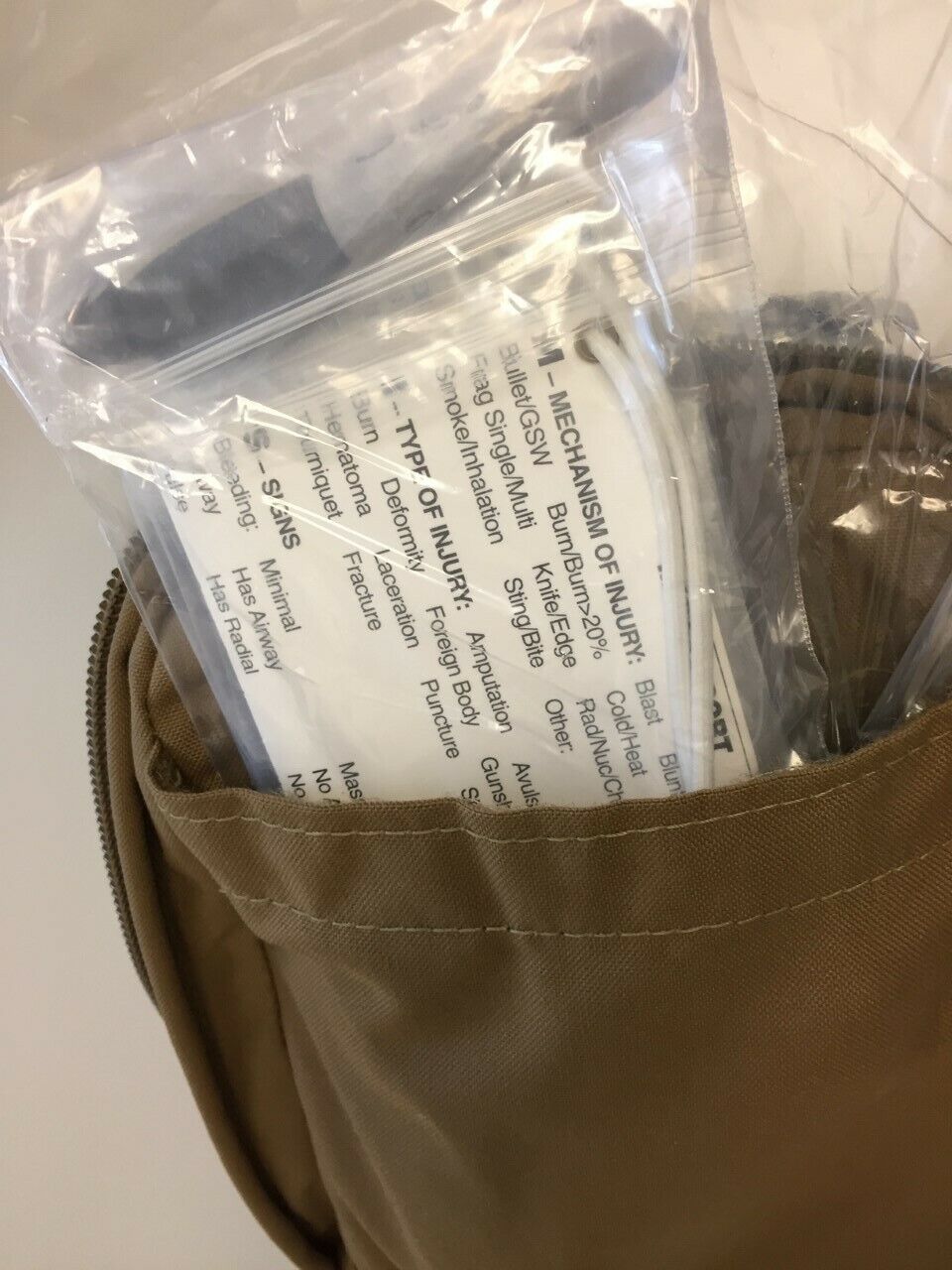 Webbingbabel: USMC First Aid Kit 1 IFAK - 2014