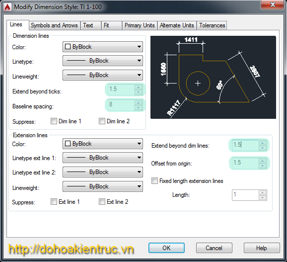Hướng dẫn tạo Dim trong Autocad