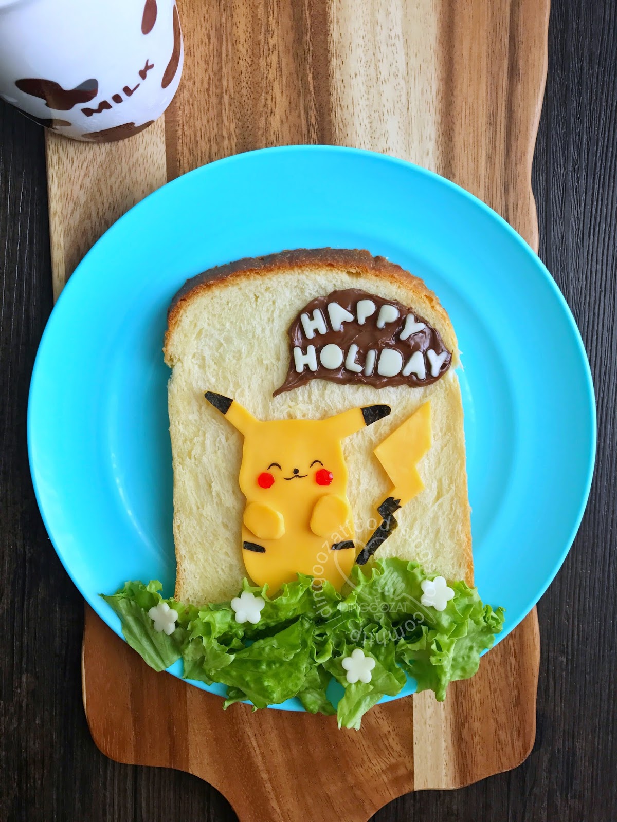 Miki's Food Archives : Pikachu Breakfast Cheese Sandwich 皮卡丘芝士吐司
