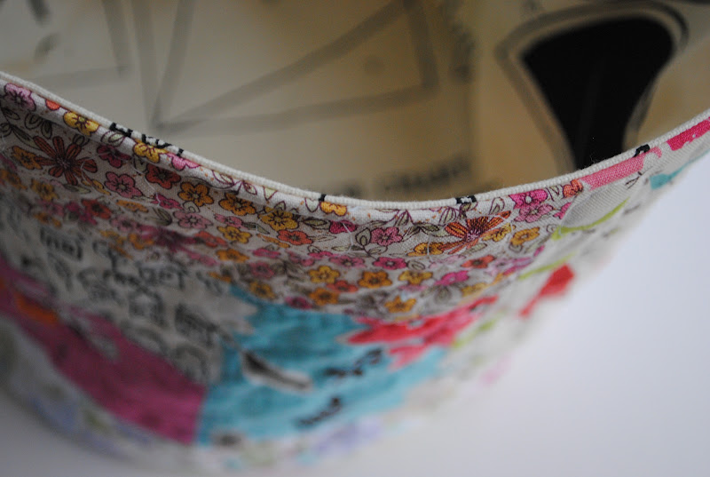 1/4" mark: Tutorial: Patchwork Bucket
