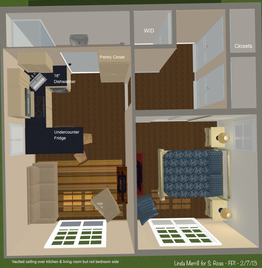 Space planning in a tiny home - Linda Merrill Interior Designer ...