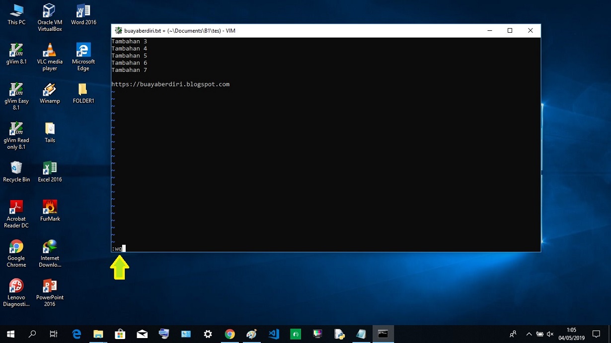 Cara Edit File di CMD Windows 10