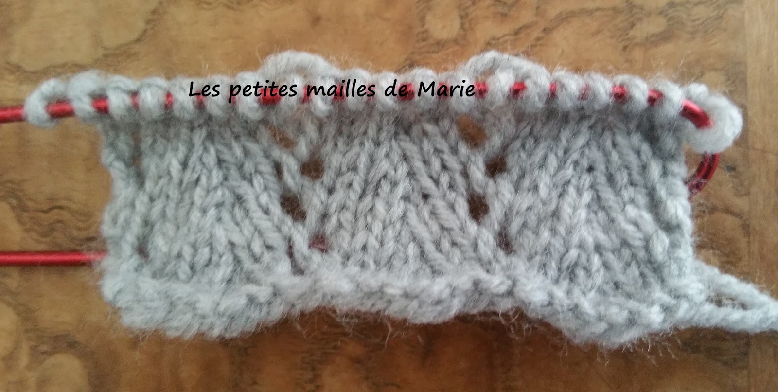 Point chevron ajouré