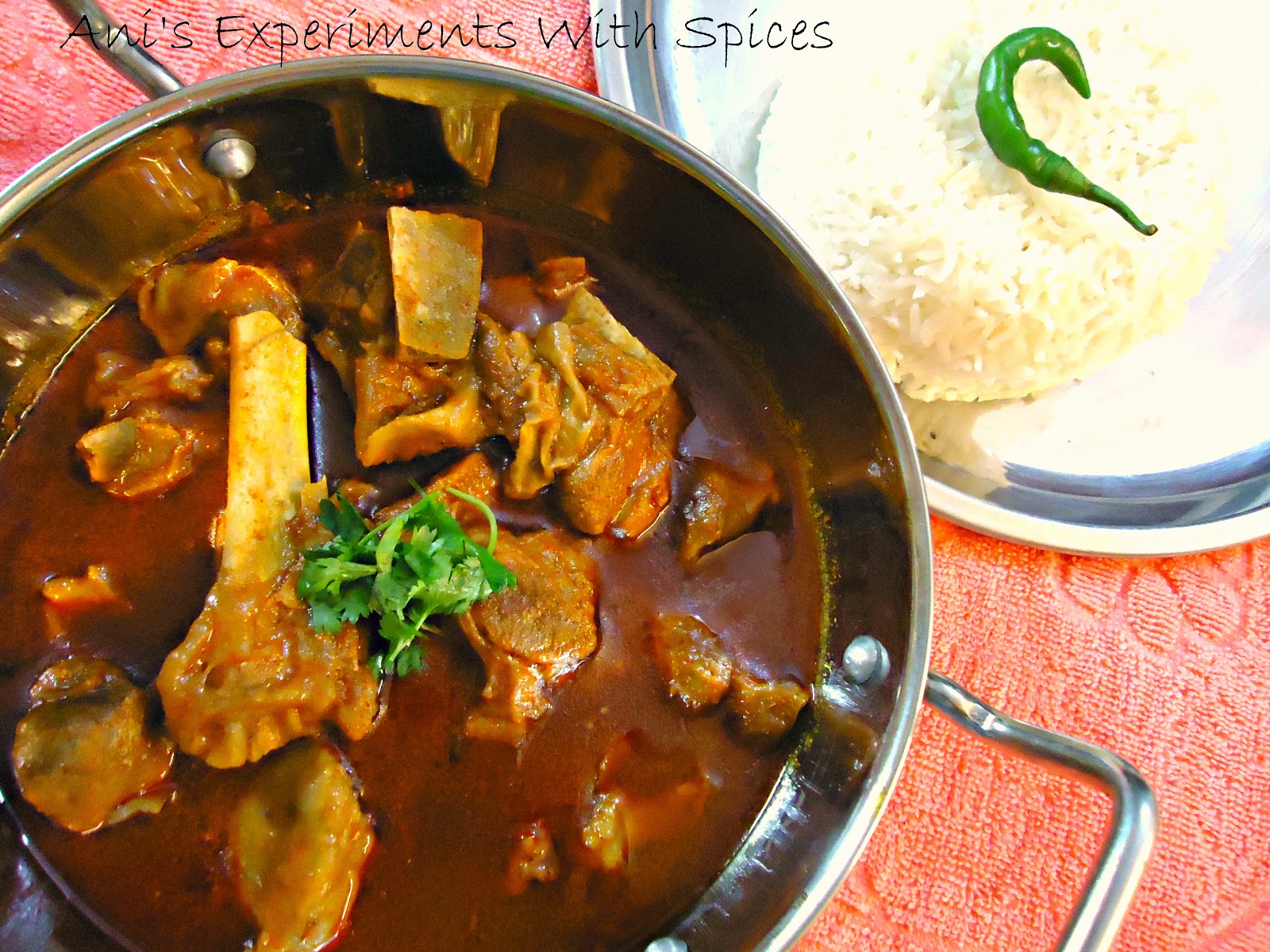 Ani's Experiments With Spices: Mutton Rogan Josh ~ A Kashmiri Delicacy