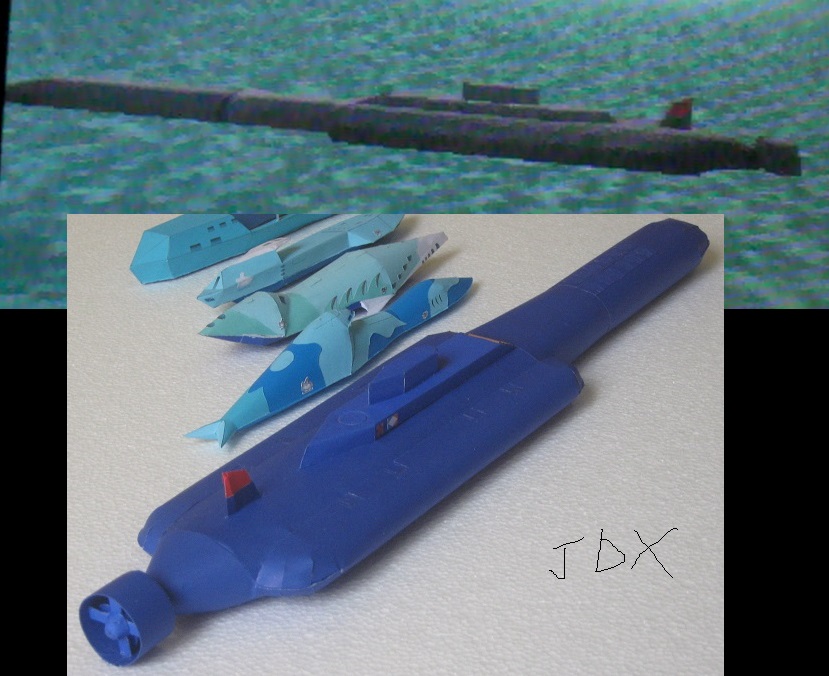 Ace Combat Model - Drawings: Dragonet class submarine