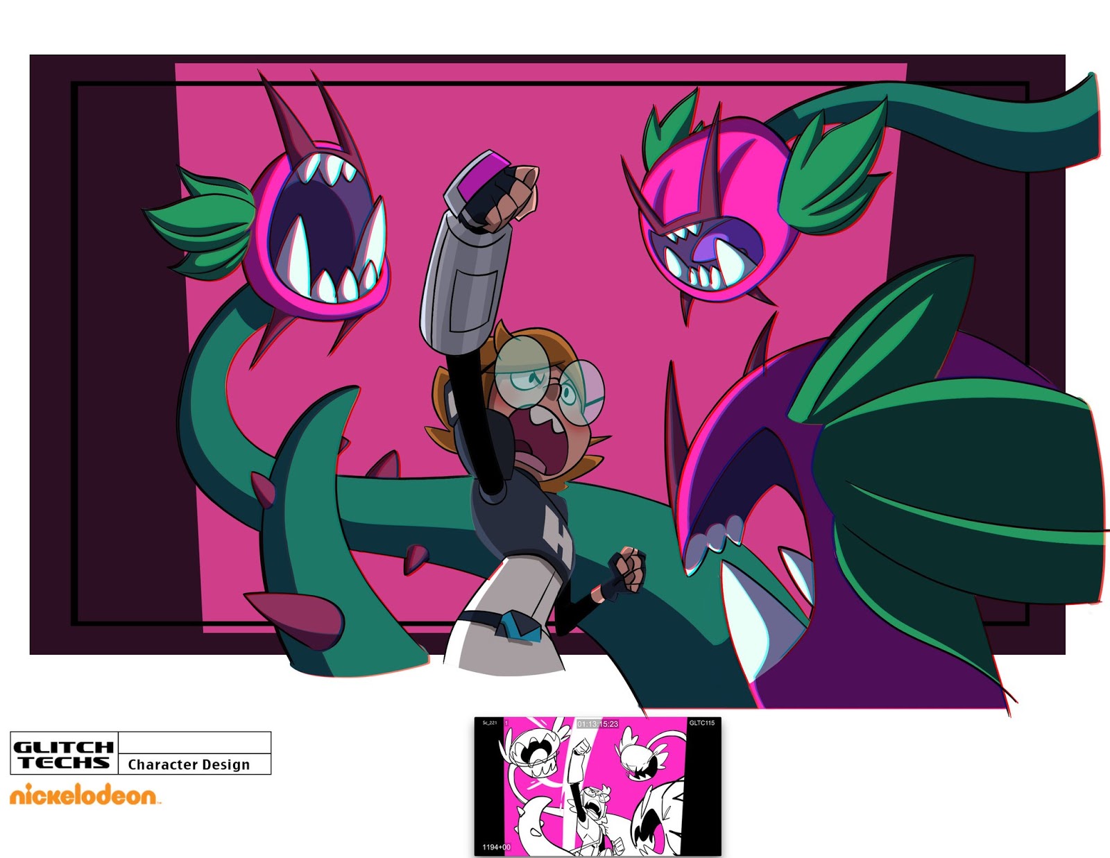 NickALive!: First Look at New 'Glitch Techs' Character Ridley