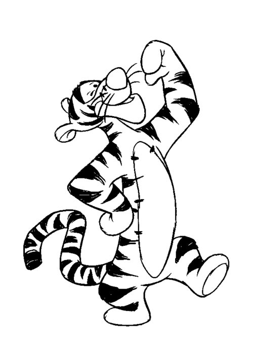 Tigger Coloring Pages Free For Kids >> Disney Coloring Pages