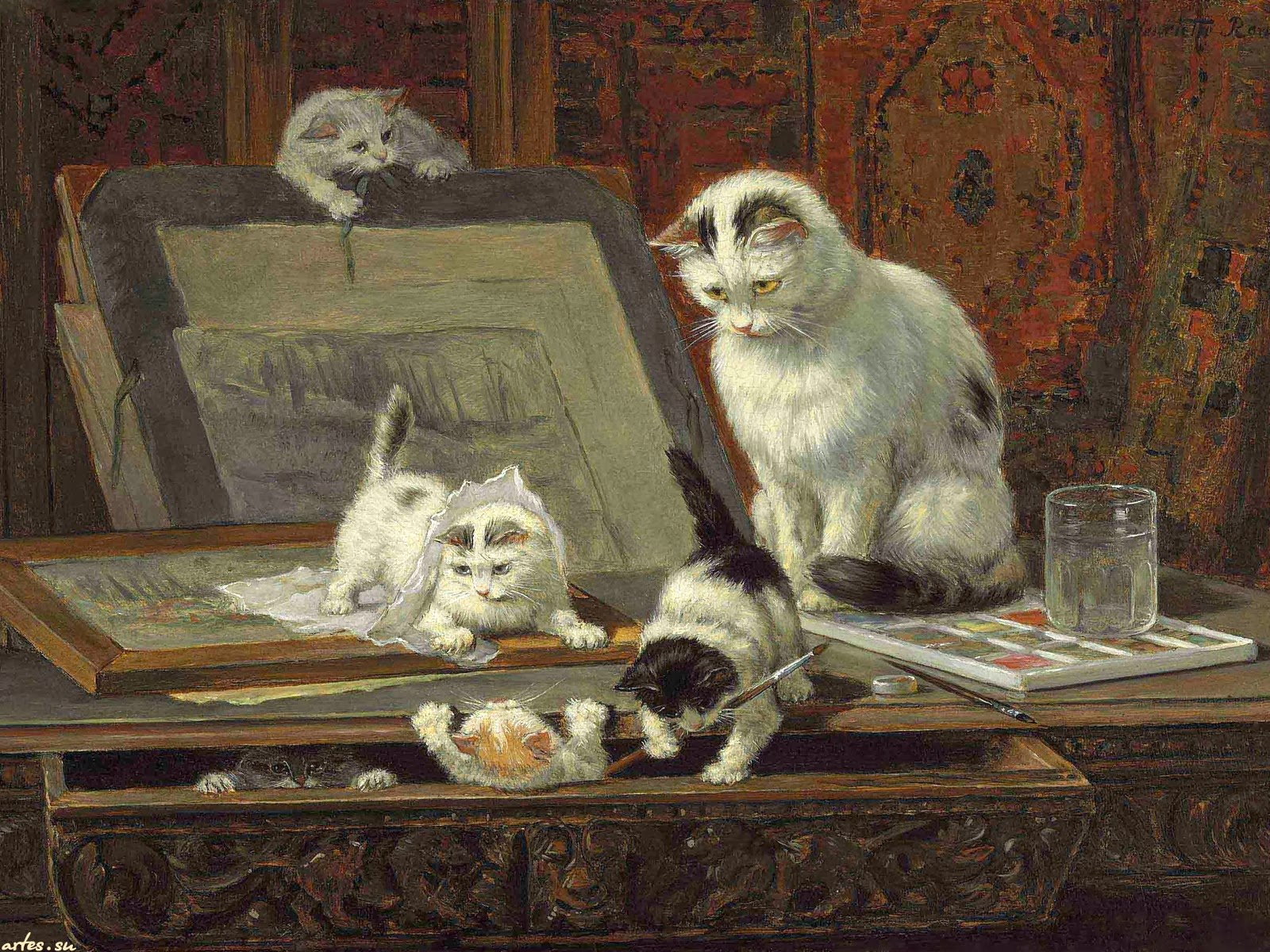Henriette Ronner-Knip (Dutch, 1821-1909): ehdu — LiveJournal