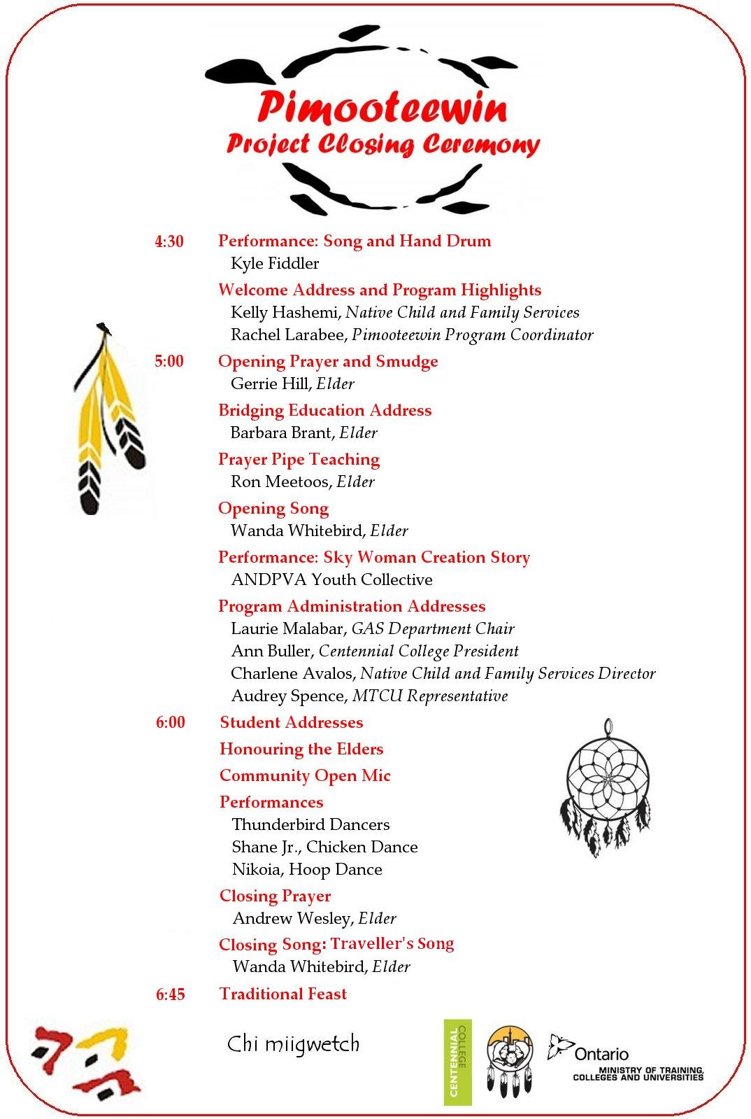 Pimooteewin Program / Centennial College: Program Closing Ceremony (Part 1)
