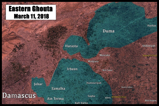 Palaestina Felix: LINK-UP! Il Ghouta Est é diviso in due e Douma é ...