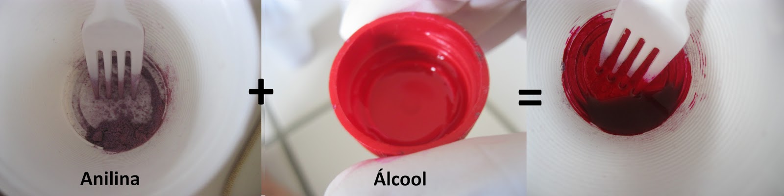 Coisa de Ane: Banho de brilho com anilina: Passo-a-passo