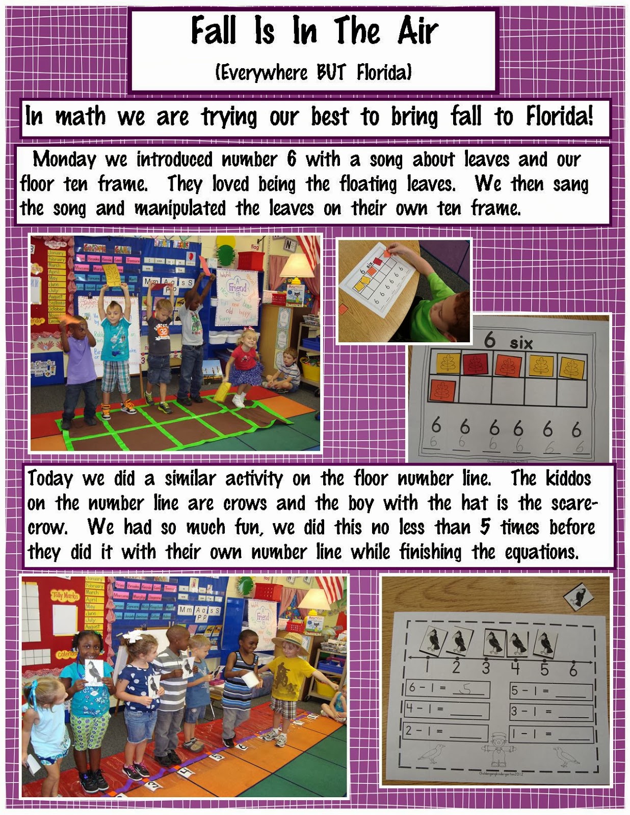 Golden Gang Kindergarten: Fall Math Freebies!
