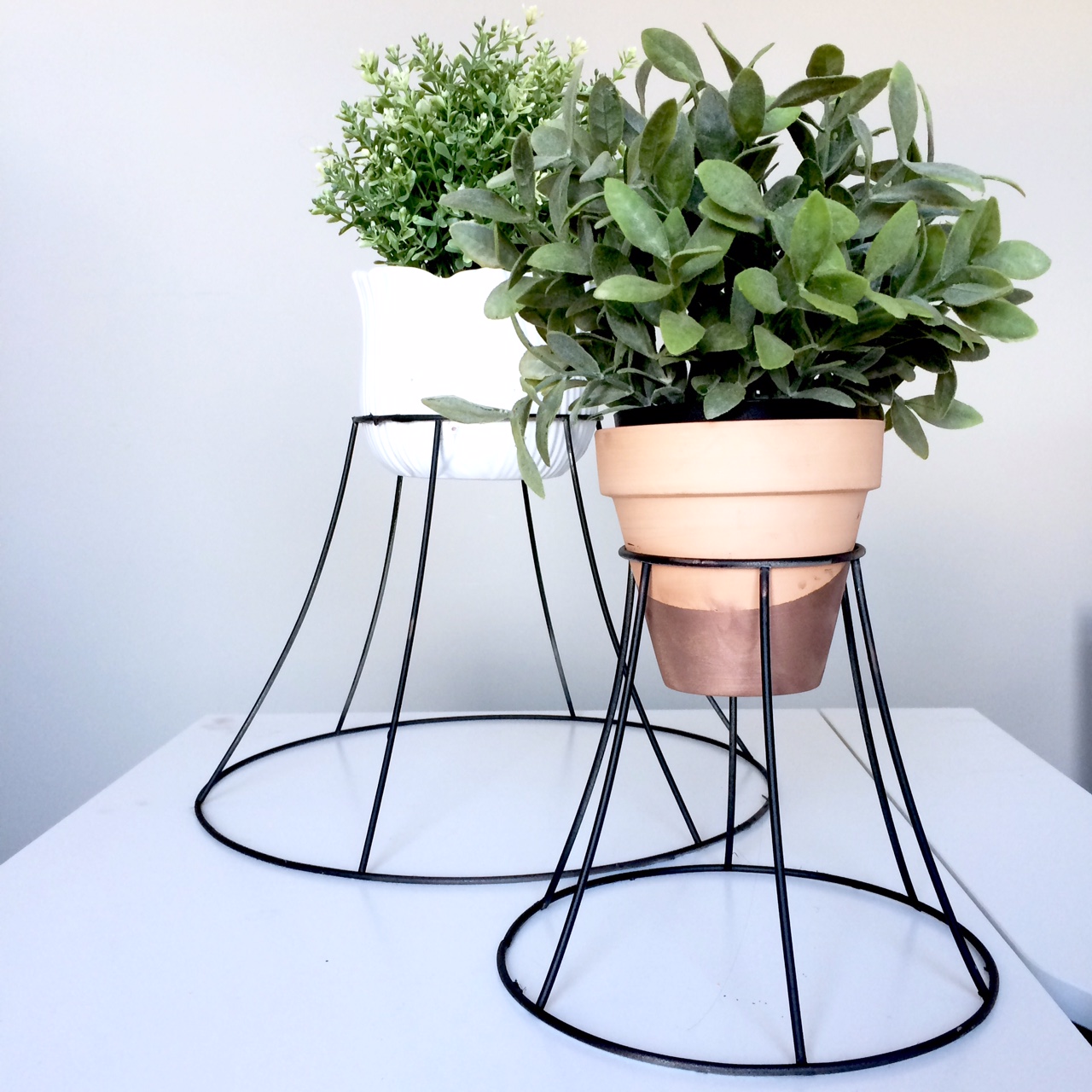 DIY Lampshade Plant Stand - Harlow & Thistle