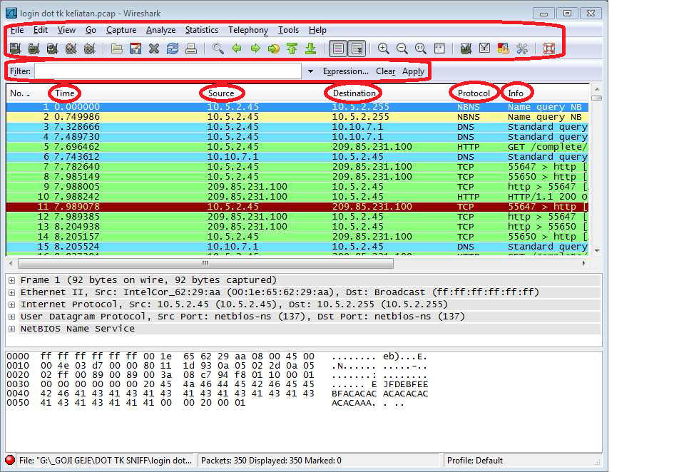 Tempatnya Share Ilmu: TUTORIAL DASAR WIRESHARK