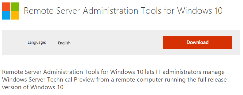 FrontSlash: Remote Server Administration Tools (RSAT) for Windows 10 ...
