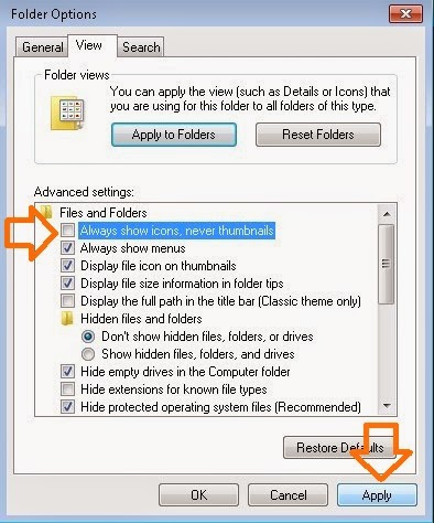 Cara Menampilkan Folder Options dan Thumbnails File Gambar di Windows 8 ...
