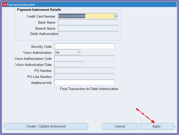 Oracle Applications: Oracle R12 Credit Card Payments Setups and Process