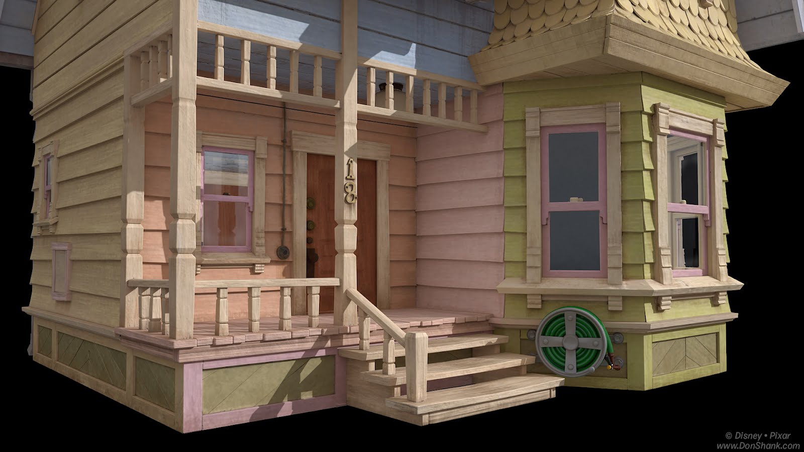 shank pile: The Fredricksen House