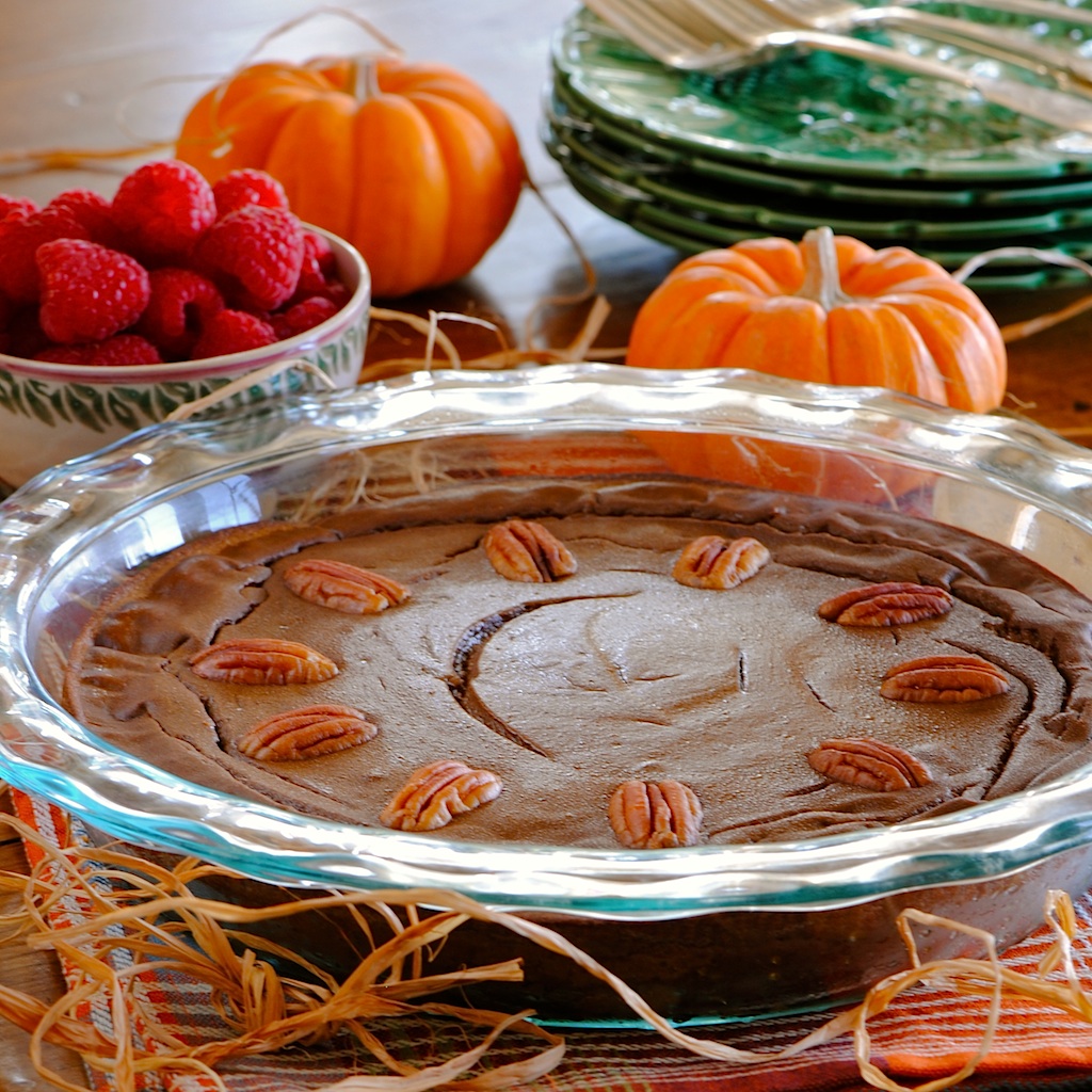 JULES FOOD...: Chocolate Pumpkin Pie...Gluten and Guilt Free