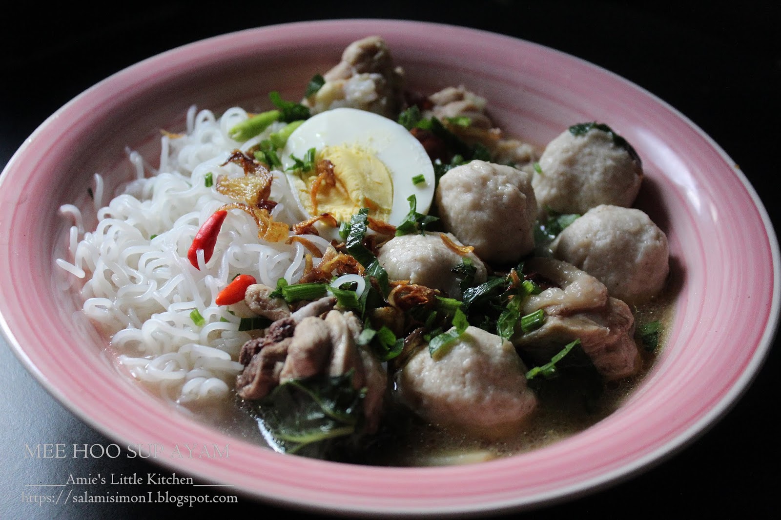 Cara Masak Mee Hoon Sup Ayam Yang Mudah! - Amie's Little Kitchen