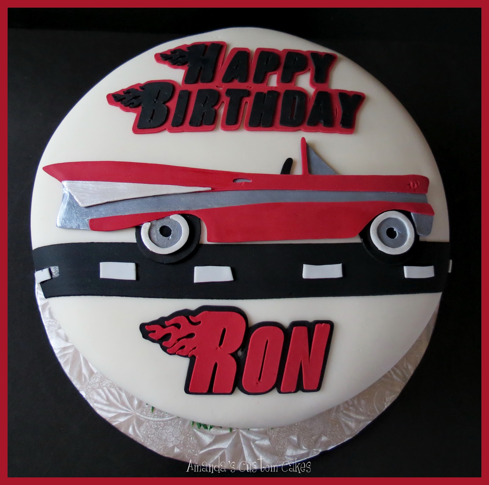 Amanda's Custom Cakes: Classic Car Birthday Cake