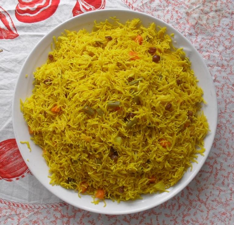 P'tit Coin Gastronomique de Viviane: Tchêp de vermicelle aux raisins ...