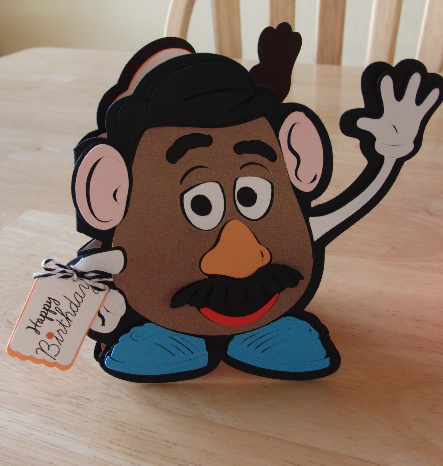 Scrappy Critters: Mr. Potato Head Shape Card